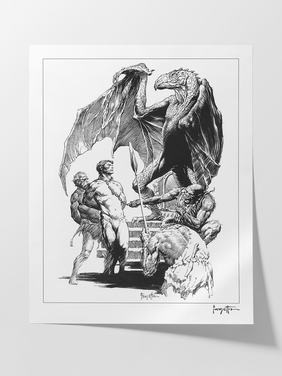 Frank Frazetta Pen & Ink Fine Art Prints | SHOP FRAZETTAGIRLS.COM