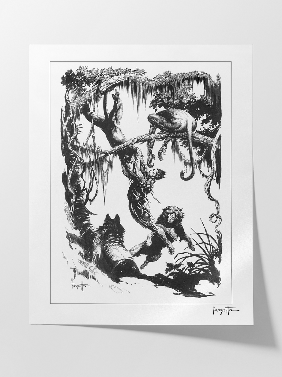 Frank Frazetta Pen & Ink Fine Art Prints | SHOP FRAZETTAGIRLS.COM