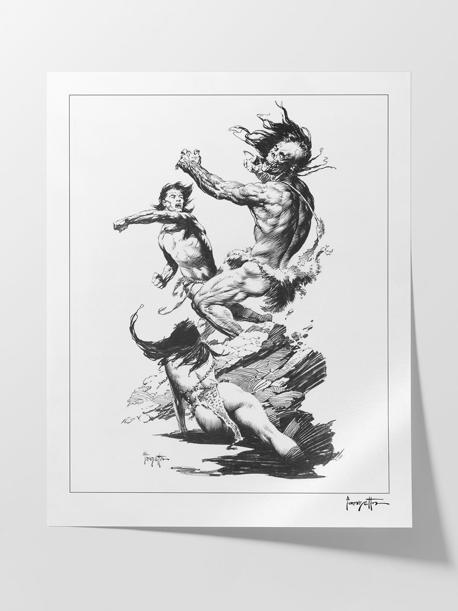 Frank Frazetta Pen & Ink Fine Art Prints | SHOP FRAZETTAGIRLS.COM