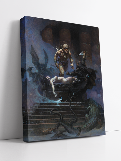 Frank Frazetta "Sacrifice" Conan The Avenger Print | Official Website