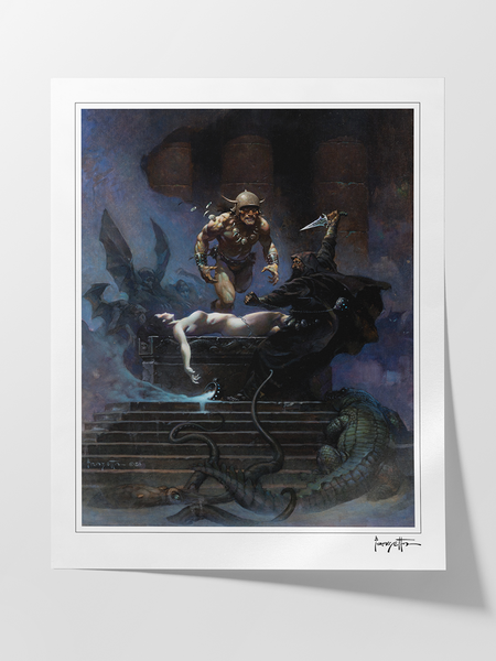 Frank Frazetta "Sacrifice" Conan The Avenger Print | Official Website ...