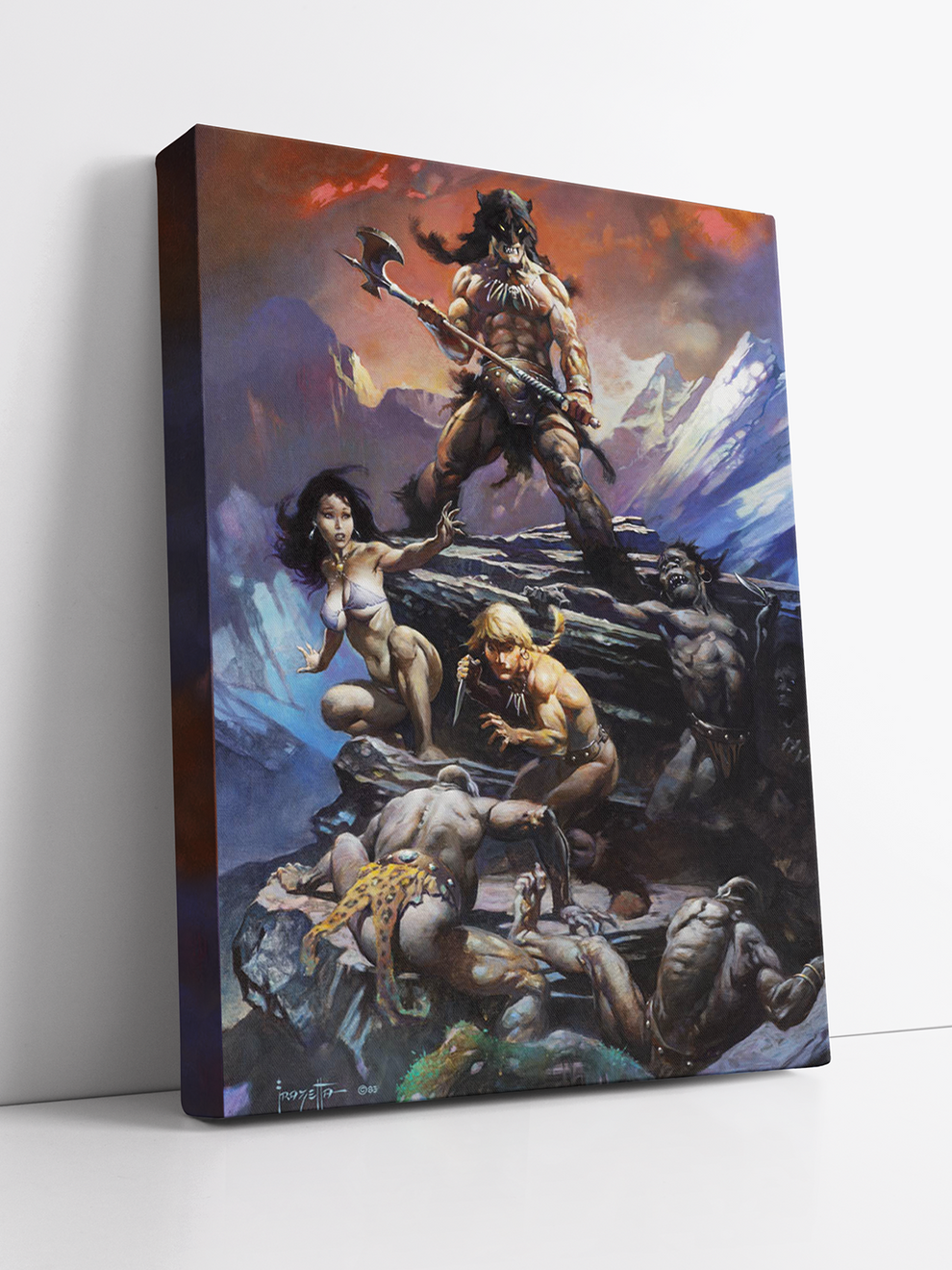 Frank Frazetta "Fire and Ice" Fine Art Print | Official Fine Art Print ...