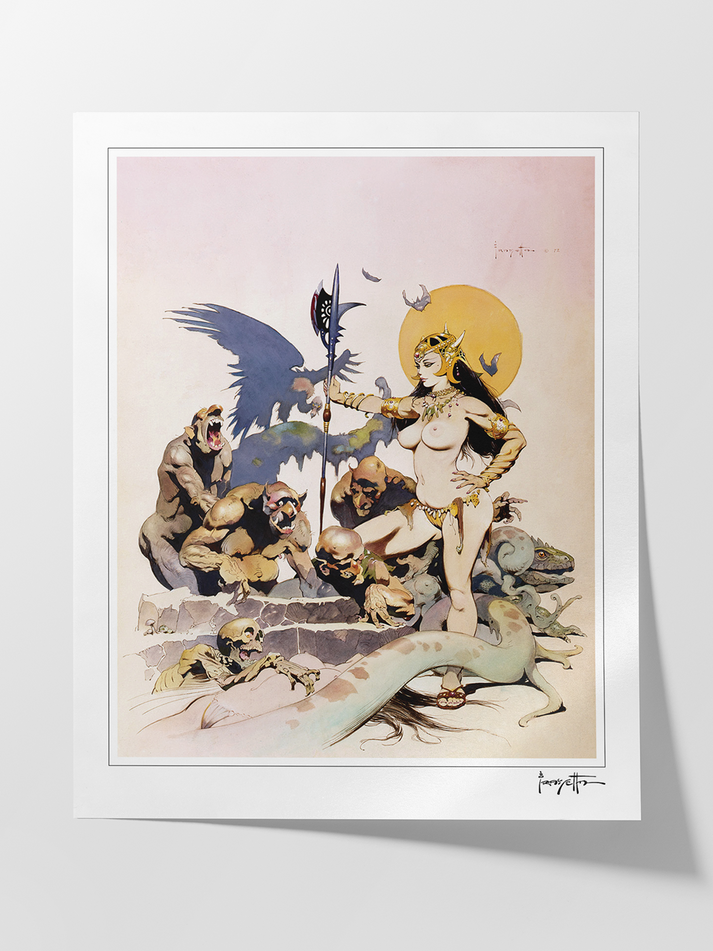 Frank Frazetta "Ghoul Queen" Fine Art Print | Official Frazetta Site ...