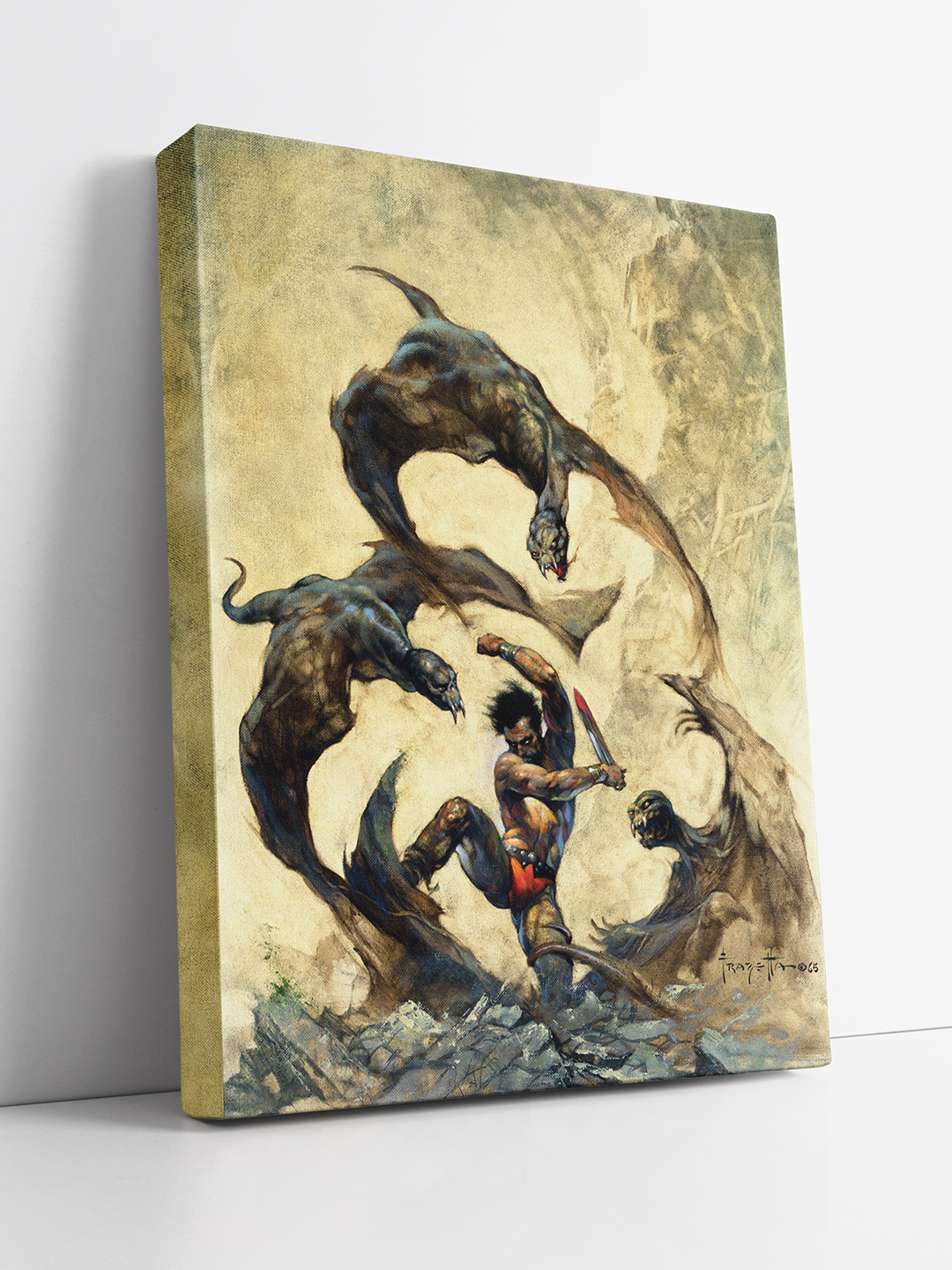 Frank Frazetta - Winged Terror Print - Frazetta Girls LLC