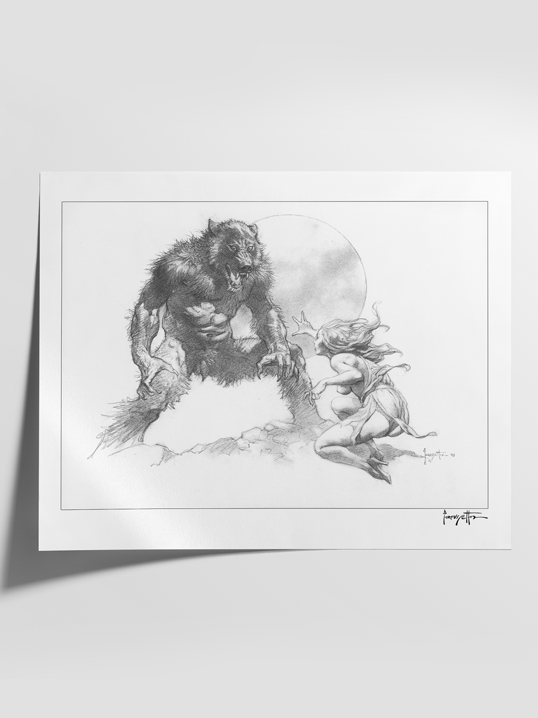 Frank Frazetta "Werewolf" Art Print | Official Website – Frazetta Girls