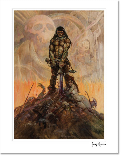 Frank Frazetta - Conan The Barbarian Print - Frazetta Girls | Frazetta ...